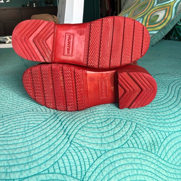 Hunter | Shoes | Tall Glossy Red Hunter Boots | Poshmark